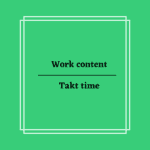 Manpower calculation using takt time