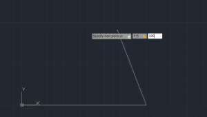 How To Draw a line in AutoCAD with degree and distance